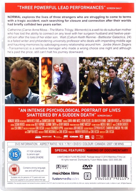 Normal [DVD] (Dvd), Kevin Zegers | Dvd's | bol