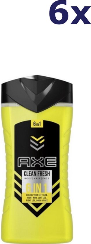 Axe You Clean Fresh - 250 ml - Douchegel - 6 stuks - voordeelverpakking ...