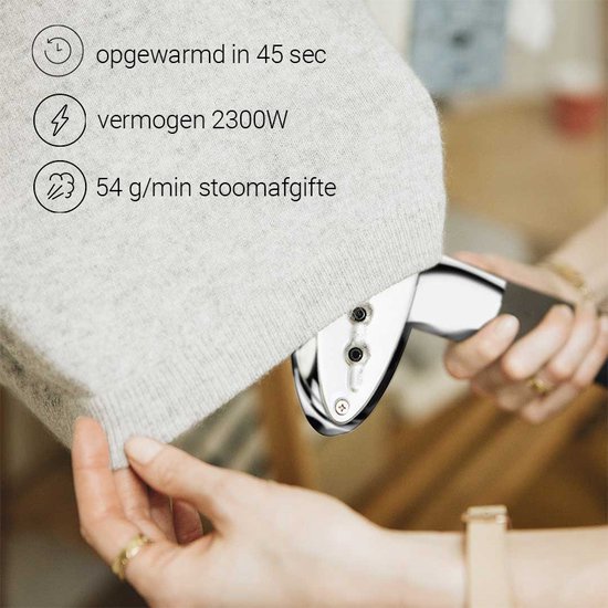 SteamOne Dualys Plus Black - Kledingstomer - Stoomapparaat kleding | bol