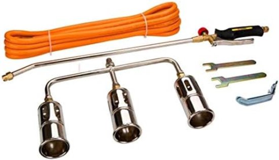 Onkruidbrander Gas - Drievoudige gasbrander, 99 kW, Dakbrander ...