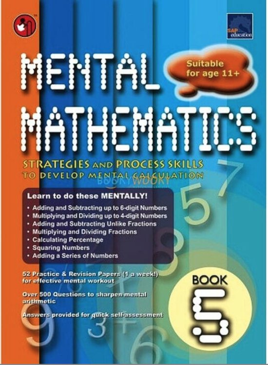 SAP Mental Mathematics Book 5, Sap | 9788184994452 | Boeken | bol