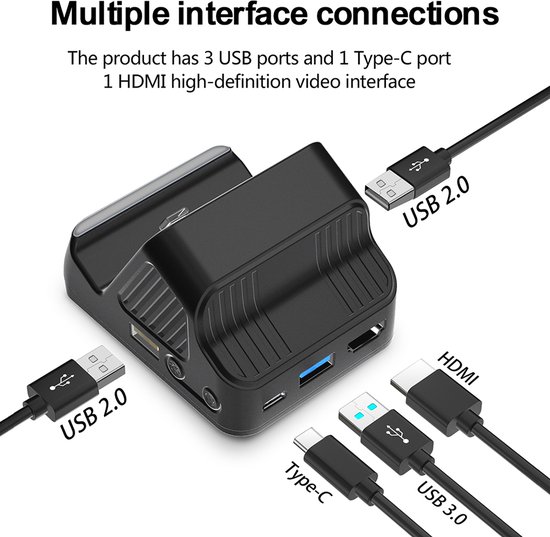 Dolphix - TV projector dock - met koelfan - voor Nintendo Switch OLED ...