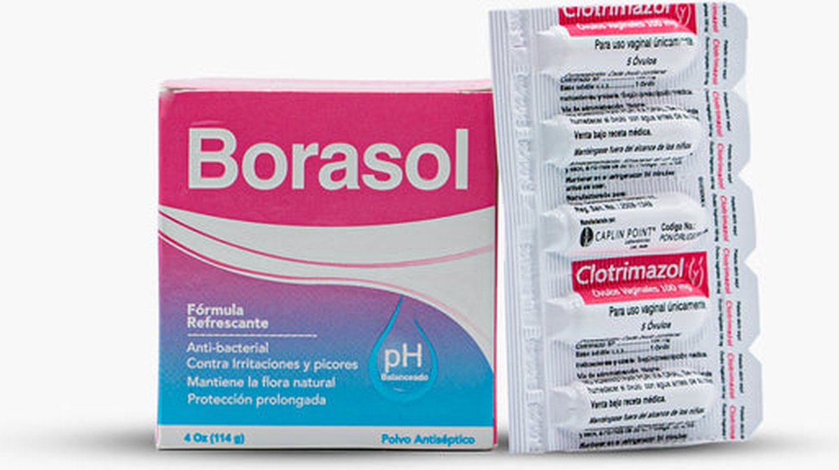 Mini Intieme Hygiëne Kit | Borasol Poeder + Clotrimazol 3X Vaginale ...