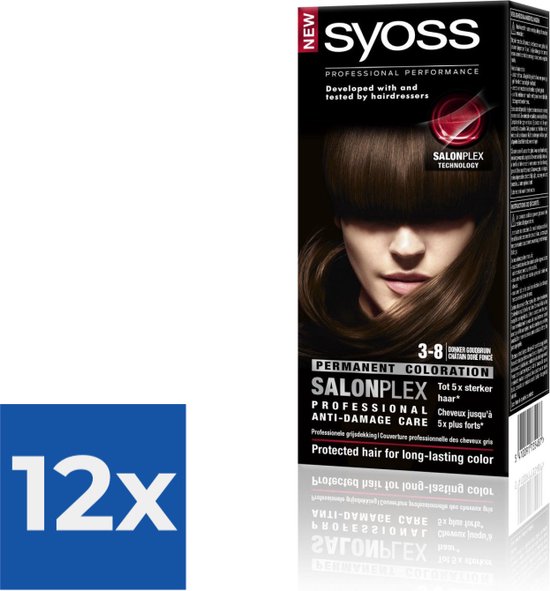 SYOSS Color baseline 3-8 Donker Goudbruin - 1 stuk - Voordeelverpakking 12 stuks | bol