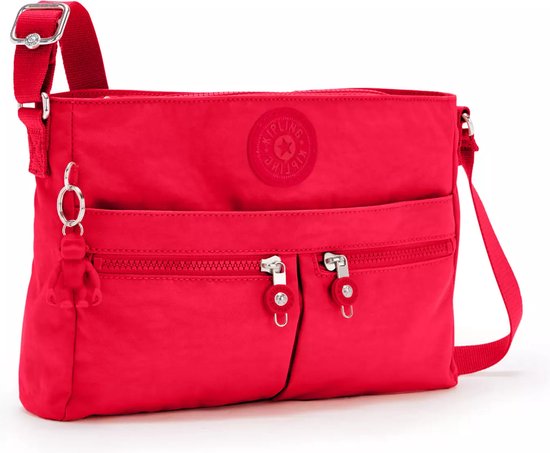 Kipling NEW ANGIE Dames Tas - Red Rouge | bol