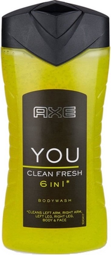 Axe Douchegel 6 in 1 | You Clean Fresh | 250 ml - Voordeelverpakking 18 ...
