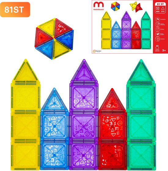 Magnetische Bouwblokken "81 st." - Magnetisch Bouwspeelgoed ...
