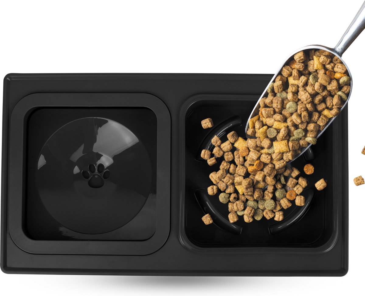 Anti Schrokbak voor Honden - Slow Feeder - Honden Voerbak - In Hoogte ...