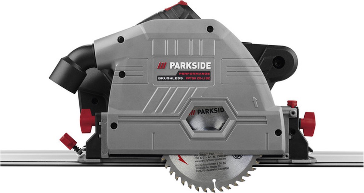 PARKSIDE PERFORMANCE® Accu-invalzaag 20V zonder accu - Cirkelzaag met ...