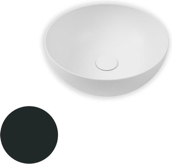 Royal plaza Kolor waskom rond 24cm mat zwart | bol
