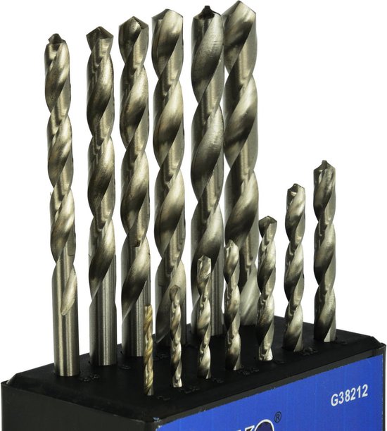 Borenset - 2 tot 8 mm - HSS boren - 13 delig - GEKO | bol
