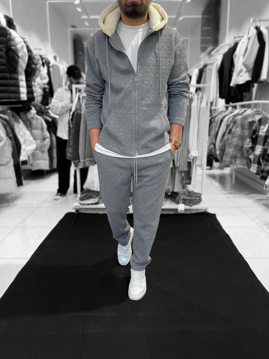 Trainingspak Katoen - Dikke pak Met capuchon - Mannen Trainingspak ...