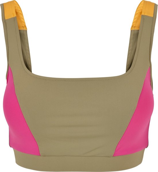 Urban Classics - Color Block khaki/Paarst/magimango SportBH - XXL ...