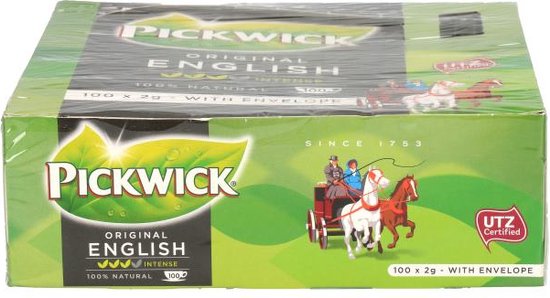 Thee Pickwick engelse melange 100x2gr met envelop | Pak a 100 stuk | 6 ...