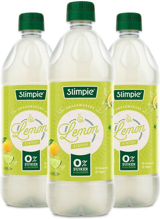 3x Slimpie Siroop Lemon 650 ml | bol