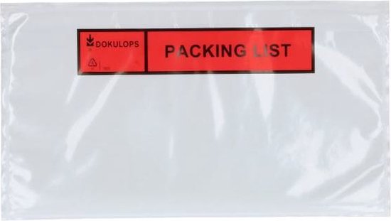x Paklijst envelop Packing List 220 x 115 mm - - Enveloppendoos | bol
