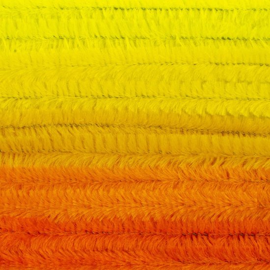 Chenilledraad - 20x - gele tinten - 8 mm x 50 cm - hobby/knutsel ...