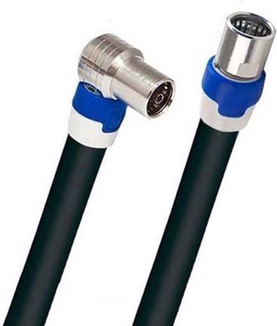 Coax kabel op de hand gemaakt – 3 meter – Zwart – IEC 4G Proof ...