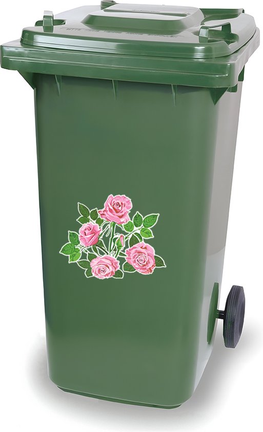 Kliko stickervel - Rozen - container sticker - afvalbak stickers ...