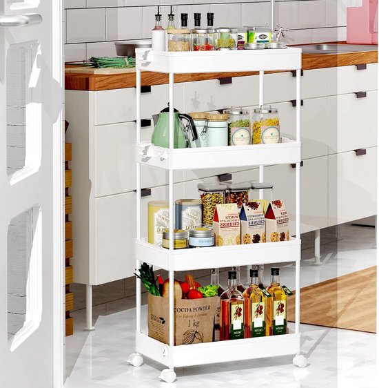 multifunctionele trolley met wieltjes voor keuken, kantoor, badkamer ...