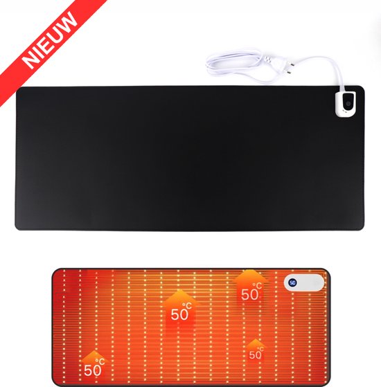 ROVENO - Verwarmde Muismat - Verwarmde Bureau Onderlegger - Infrarood ...