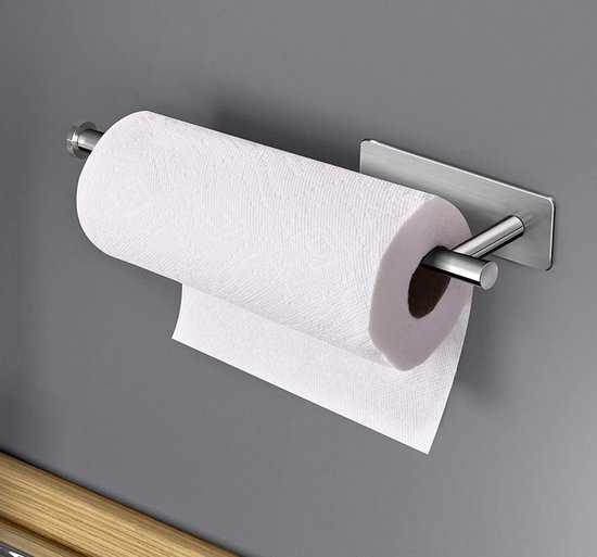 Keukenrolhouder zonder boren, papierrolhouder, zelfklevend, praktische ...