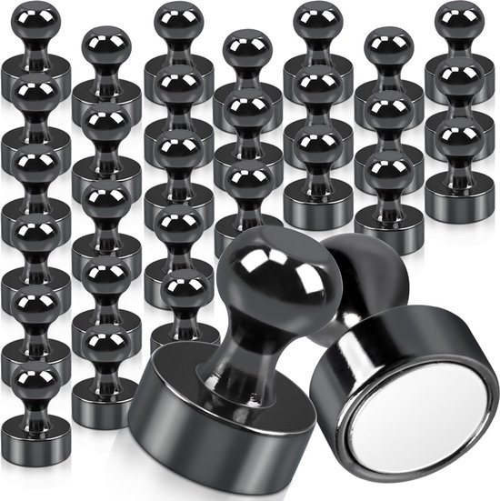 30 stuks magneten sterk zwart 12 x 16 mm mini-magneten, neodymium ...