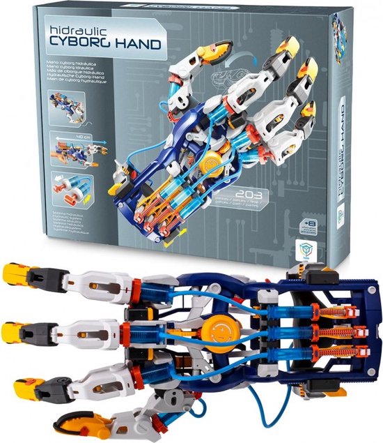 Cyborg Hand - Hydraulic - Premium Versie - DIY - DeQube - Robot hand ...