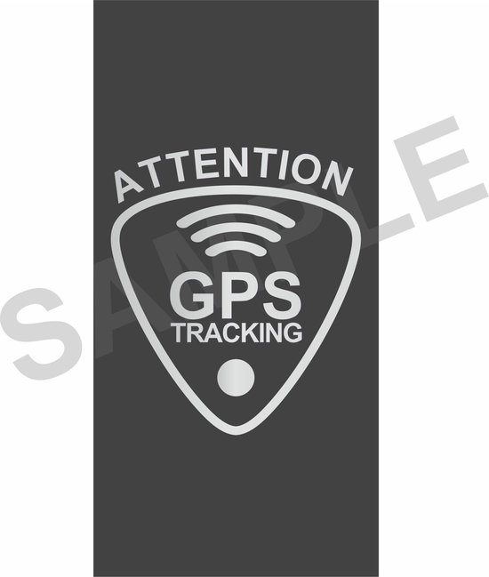 5 stuks witte GPS Tracking Sticker voor fiets, brommer etc. wit zilver ...