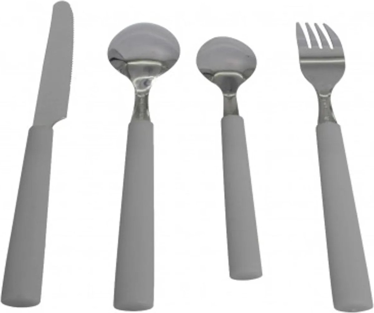 Professionele Bestekset - Blauw - 16 Stuks - Grijs - RVS - Bestek - Met ...