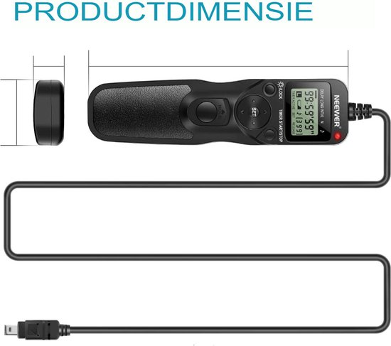 Neewer® - LCD Timer Afstandsbediening voor Nikon D90/MC-DC2/MCDC2 ...