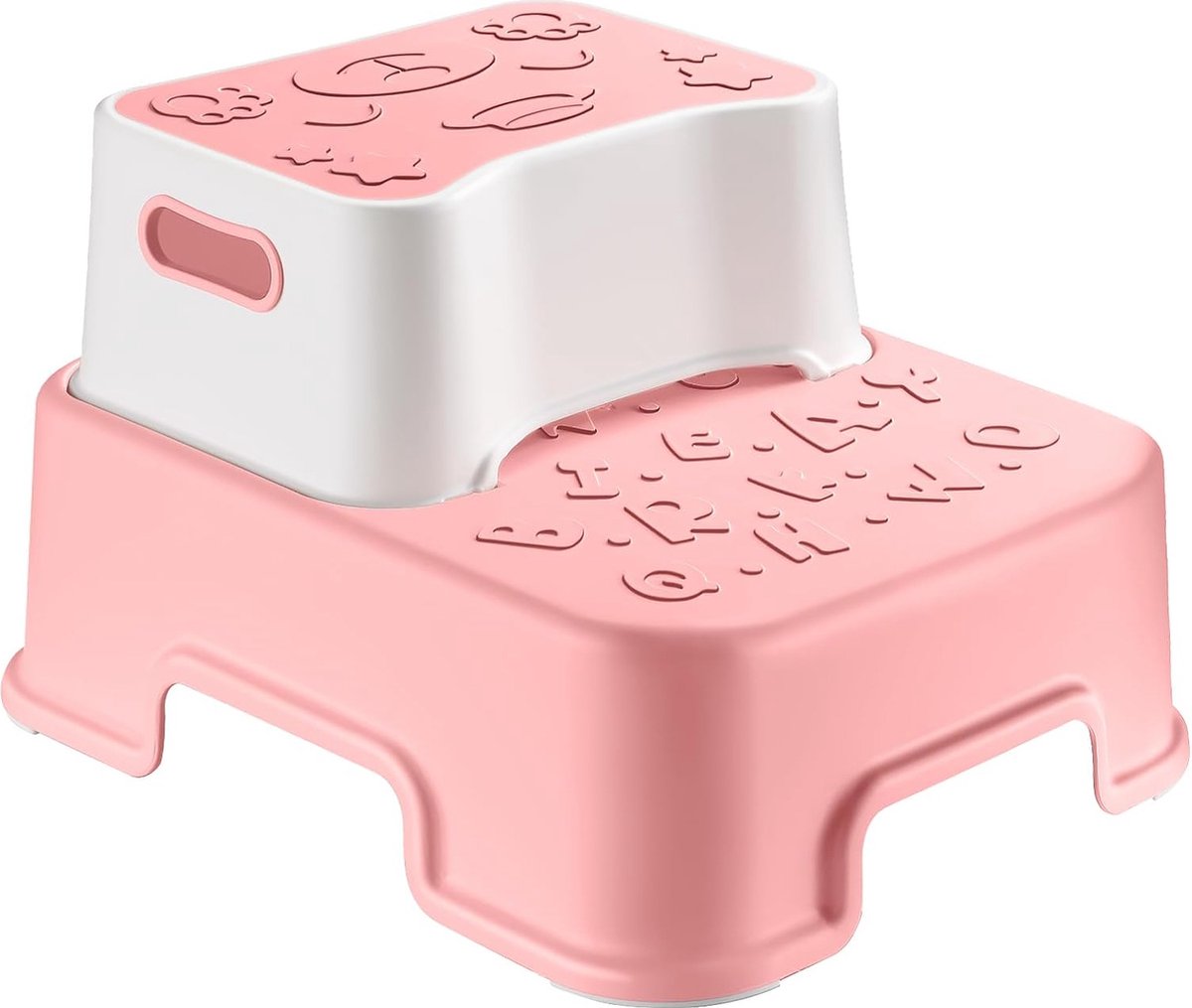 Children's Step Stool, Robust Step Stool, 2 Levels, Anti-Tilt and Non ...