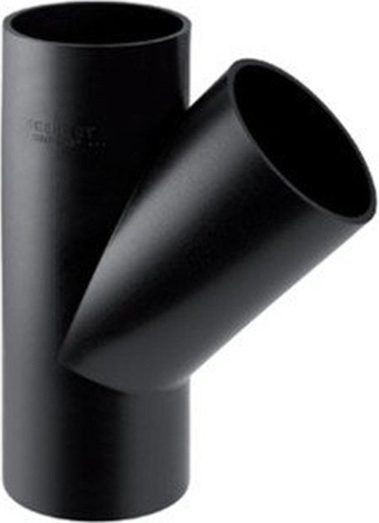 Geberit afvoer PE fitting T stuk 45° 110X90 | bol