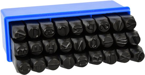 Slagletters 8mm - Gehele alfabet - 27 dlg - Slag letters - GEKO | bol