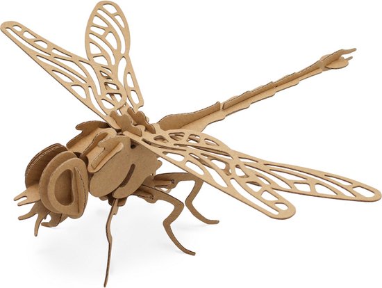 3D Model Karton Puzzel - Libelle Small - DIY Hobby Knutselen ...