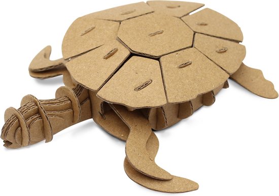 3D Model Karton Puzzel - Schildpad Small - DIY Hobby Knutsellen - 15x12x3cm | bol
