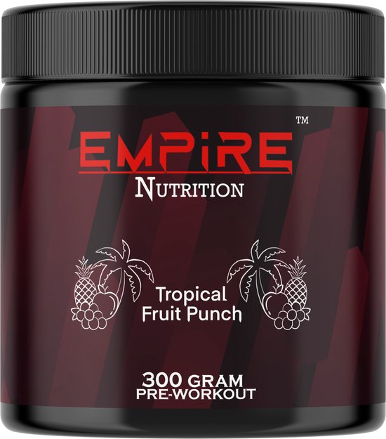 Pre-Workout Tropical Fruit Punch -Preworkout GRATIS Shaker t.w.v. €7,50 ...