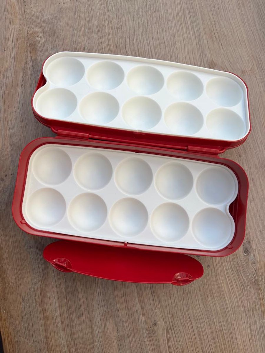 Tupperware eierdoos (rood) | bol