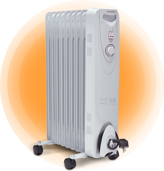 Johannson Oliegevulde Radiator 2000 Watt Vermogen | Mobiele Verwarming ...
