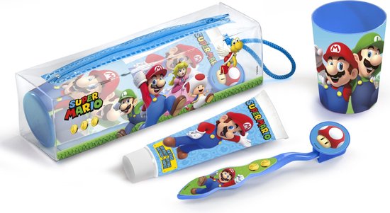 Cartoon Super Mario Dental Care Lot 4 Pcs | bol