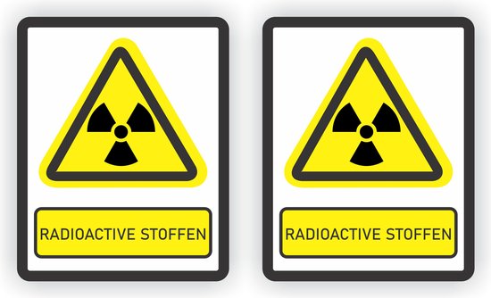 Radioactieve stoffen Waarschuwing stickers | bol