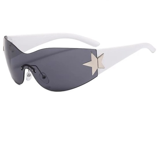 y2k zonnebril wit - y2k bril - y2k sunglasses - y2k - festival bril ...