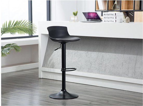 Set van 2 barkrukken ALBEDO - Polypropyleen en Stof - Tweekleurig ...