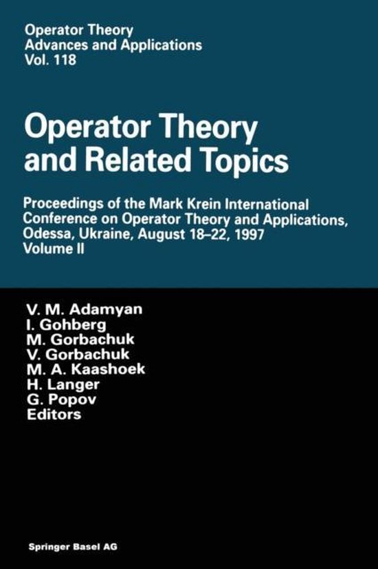 Operator Theory and Related Topics | 9783034895576 | Boeken | bol.com