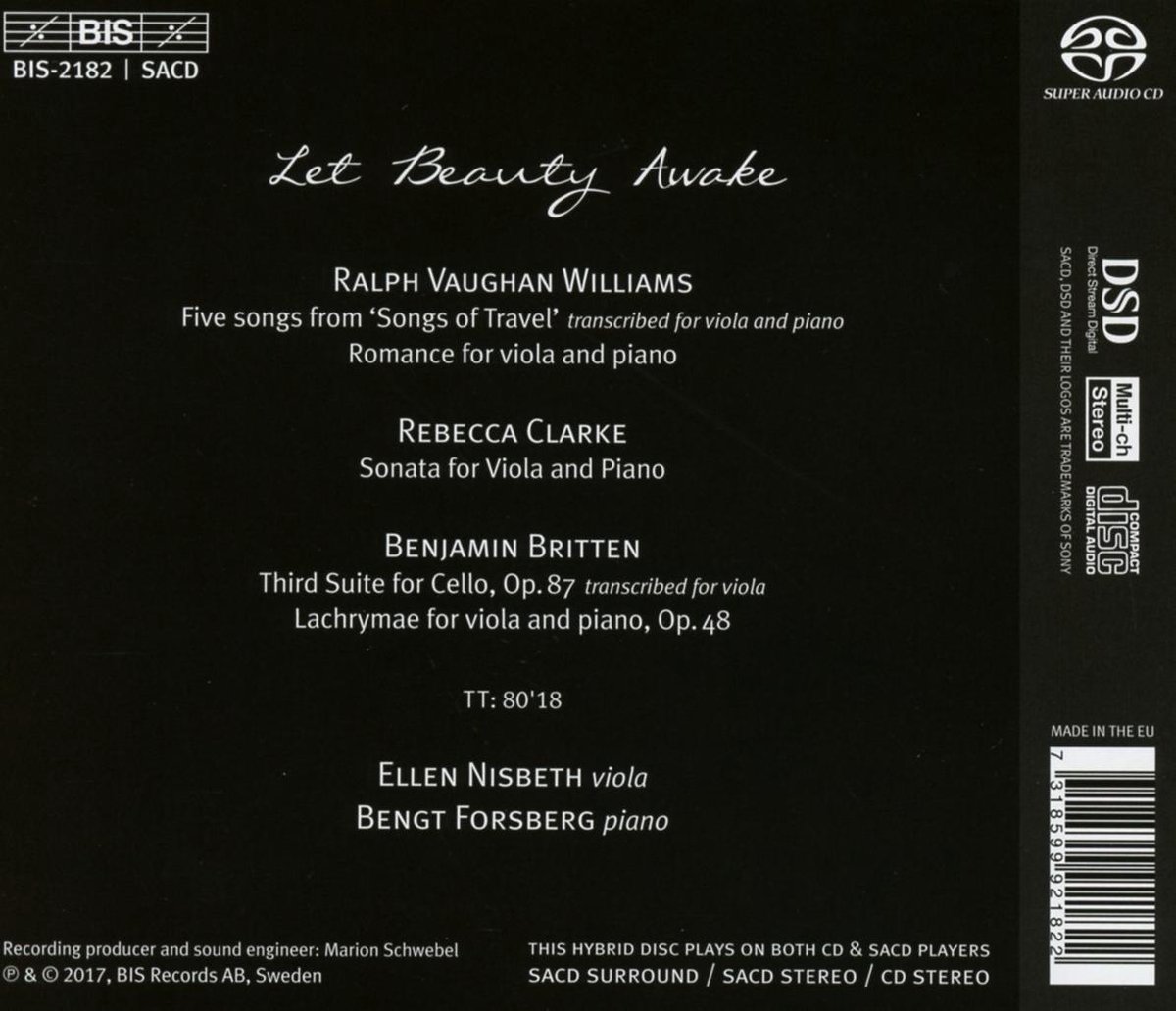 Ellen Nisbeth & Bengt Forsberg - Let Beauty Awake (Super Audio CD ...