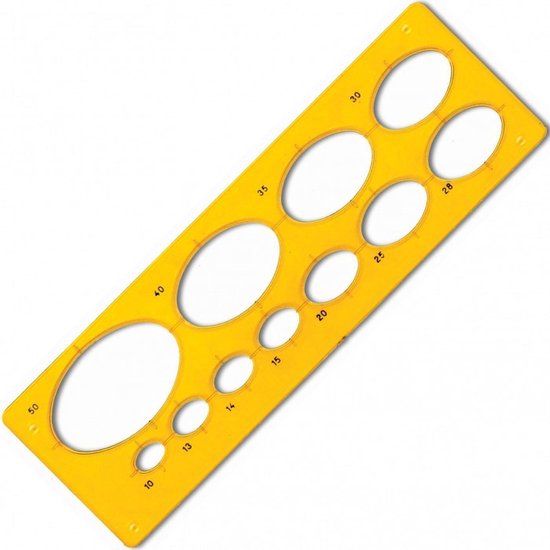 Sjabloon ovaal 10 tot 50mm | bol