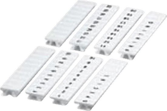 PHOE cod rijgklem ZB ZB 4, wit, opdruk cijfers, codeerrichting hor | bol