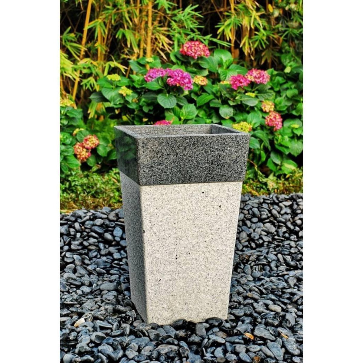 plantenbak graniet vaasmodel lisio 65 cm | bol.com