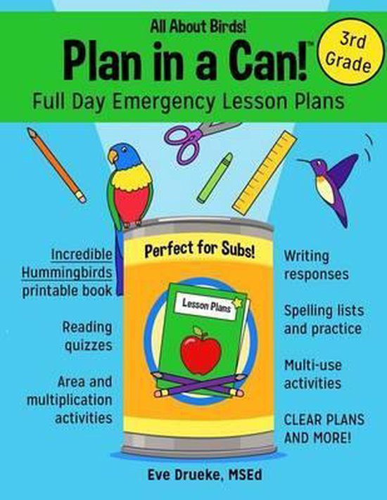 Plan in a Can!- Plan in a Can! Full Day Emergency Lesson Plans for 3rd ...