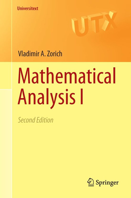 Universitext - Mathematical Analysis I (ebook), Vladimir A. Zorich ...